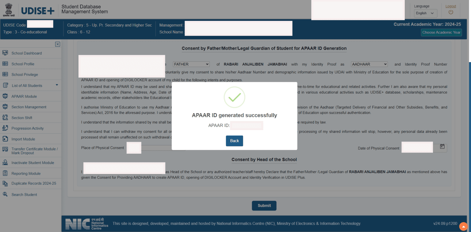 APAAR Module Detailed Information In UDISE+ – Skilleducationhub