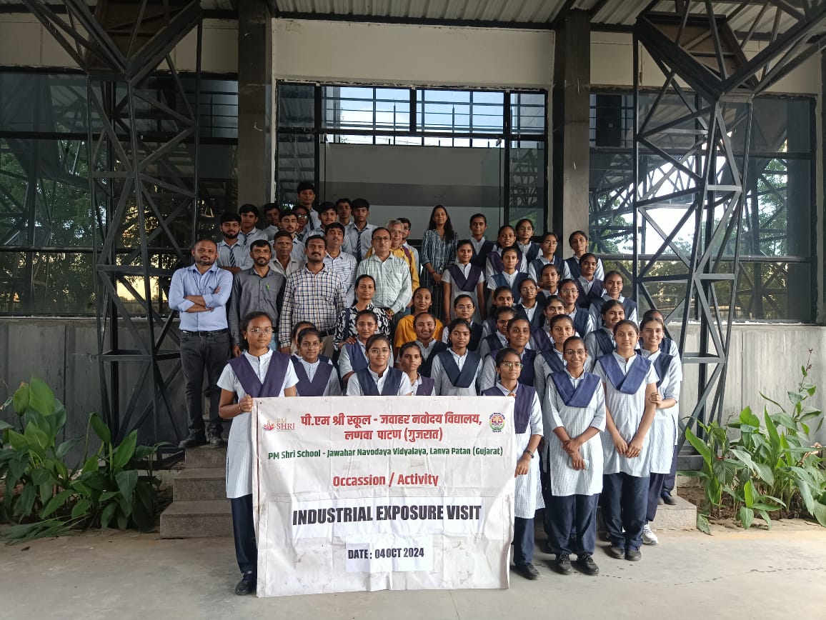 PM SHRI School JNV Patan Organized Industrial Exposure Visit For ...